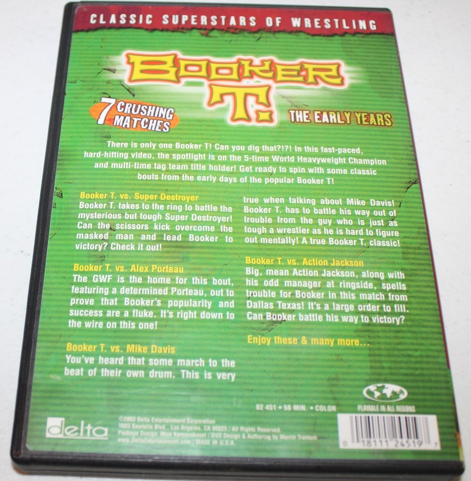 Booker T: The Early Years (DVD, 2003) Action Jackson, Super Destroyer ...