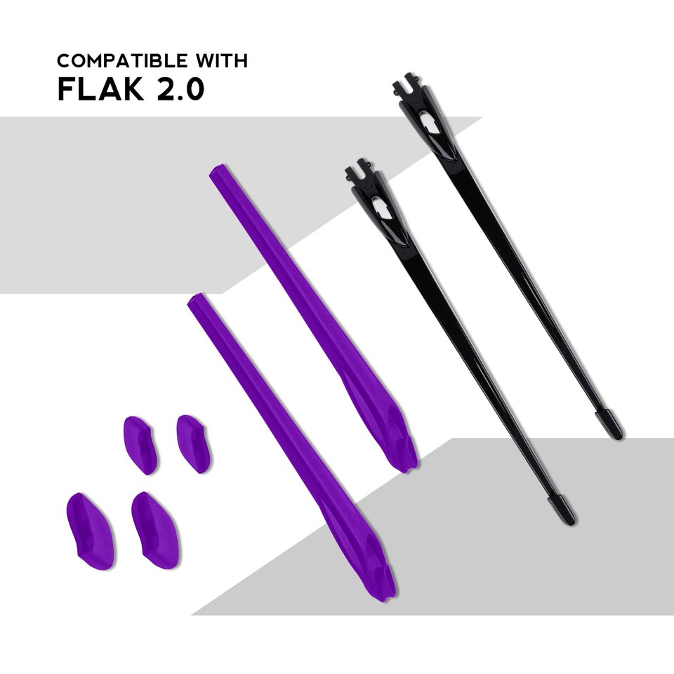 Wholesale Replacement Black Arm Temples for-Oakley Flak 2.0 OO9295 ...