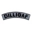 DILLIGAF Reflective Top Rocker Patch, Biker Rocker Patches | eBay