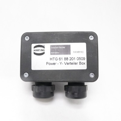 HARTING HAN Q4/2 BU DAISY CHAIN Y-DISTRIBUTOR POWER VERTEILER HTG 61 88 ...