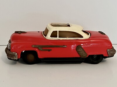 Vintage Japan Tin Battery Operated 1950's Ford Toy Car Headlights 8.5 ...