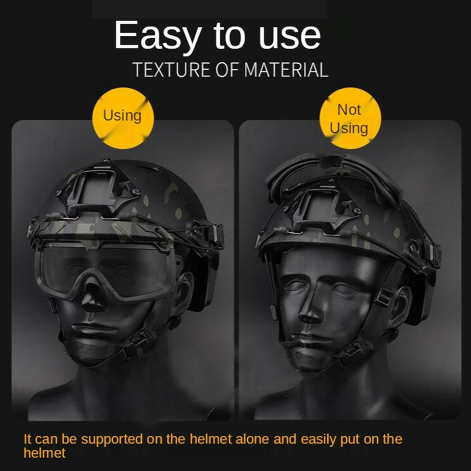 Tactical Airsoft Goggles Windproof Anti Fog CS Combat Eye Protection ...