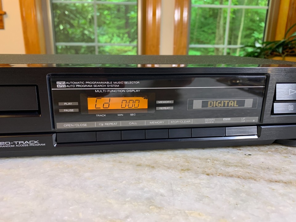 RARE Vintage 1980s 80s Single One 1 Tray Disc CD Player Sharp DX-670 ...