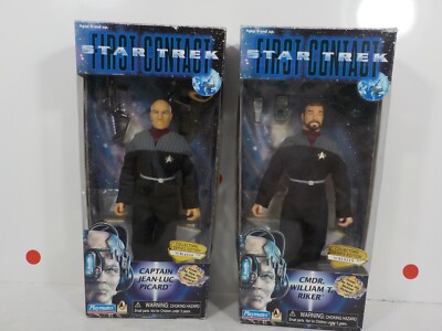 A326 Playmates Star Trek First Contact Capt. Picard & William Riker 9 ...