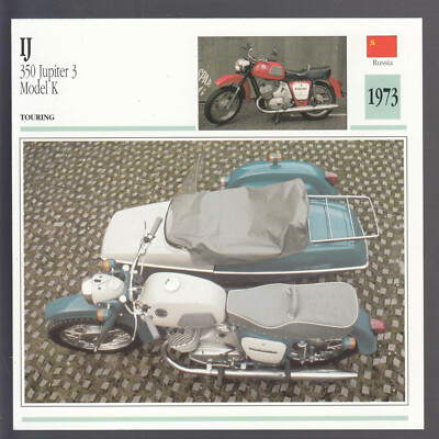 1973 IJ I.J. 350cc Jupiter 3 Model K with Sidecar Russia Motorcycle ...