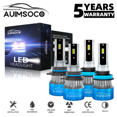For Chevrolet Equinox 2010-2018 LED Headlight Super Bright Bulbs HIGH ...