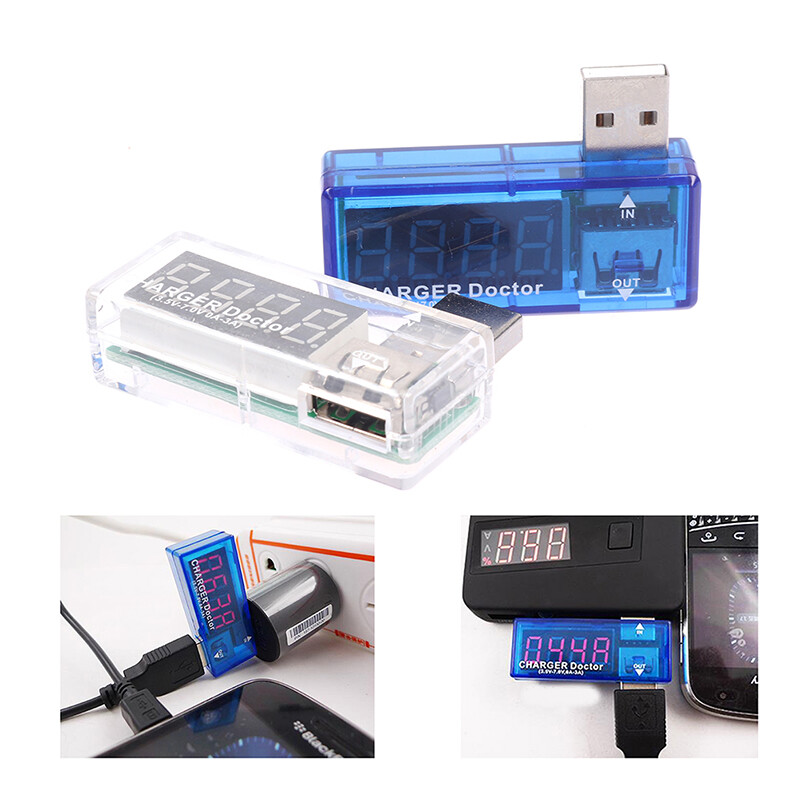 USB Mobile Power charging current voltage Tester Meter Mini USB Charger ...