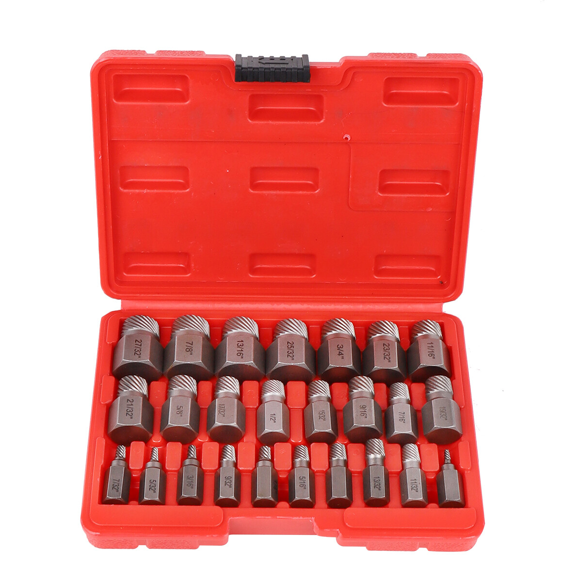 25Pc Screw Extractor Set Hex Head Multi-Spline Easy Out Bolt Extractor Set Cr Mo | eBay