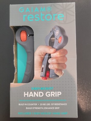 GAIAM Restore Easy-Adjust Hand Grip Strength Trainer - 20-80 LBS of ...