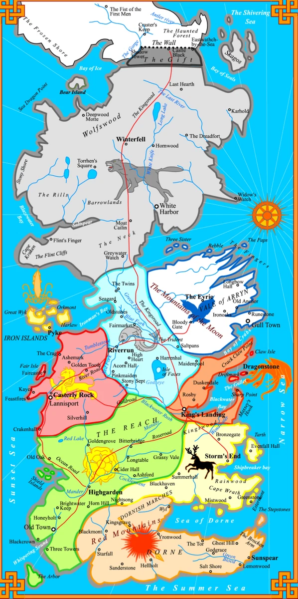 Essos Map High Resolution