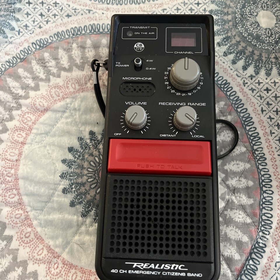 REALISTIC TRC-1004 CB 40 Channel CB Radio Original Case & Mag Mount ...