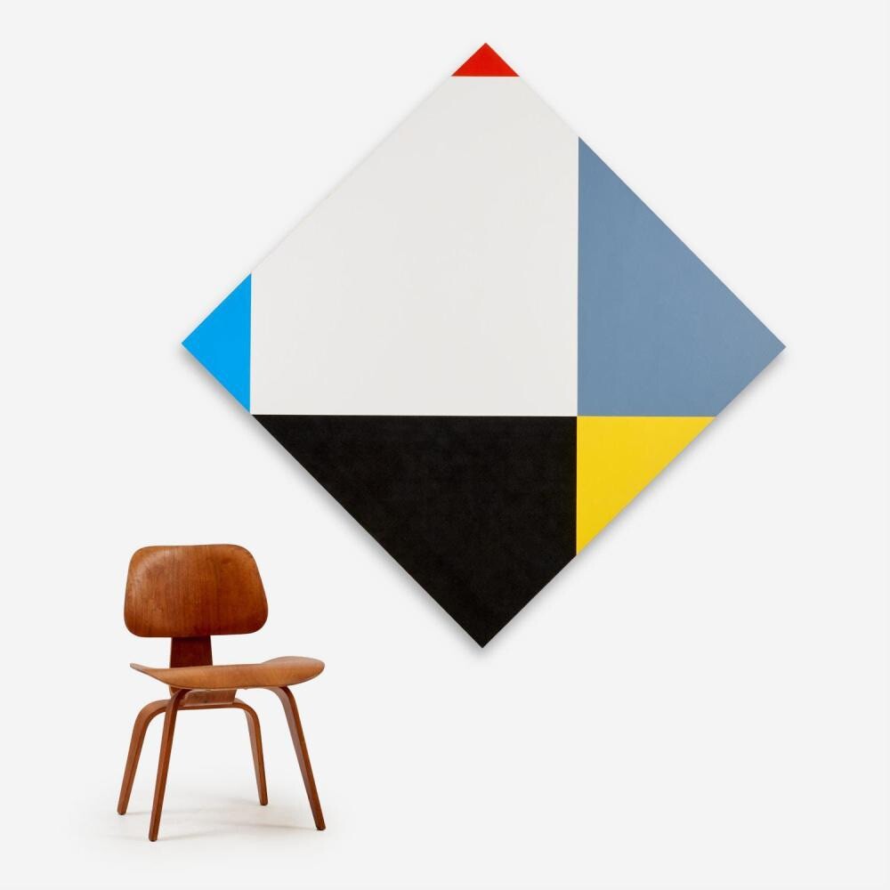 Kansas Artist Nick Dante Vaccaro Large Geometric Abstract Hard Edge ...