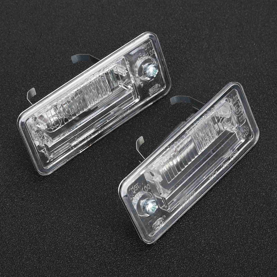 1 Pair Of Car License Plate Lights 8E0807430A 8E0807430B License Plate ...