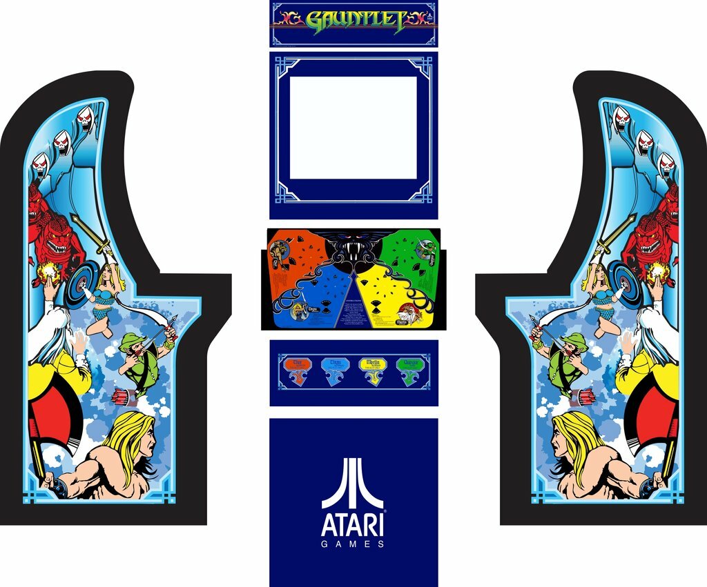 Arcade Cabinet Decals Arcadekaststickers Kopen? Stickermaster