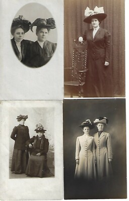 US 1890s HAT FASHIONS OF THE LATE 19th CENTURY COLLECTION OF 8 PHOTO ...