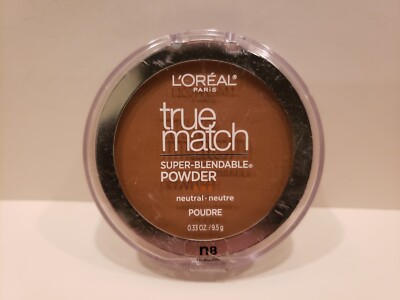 L'Oreal~True Match Super-Blendable Pressed Powder~N8 Cappuccino~0.33oz ...