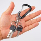 Multifunctional Keychain Clip, D Ring Shape 3 Hole Key Carabiner with ...