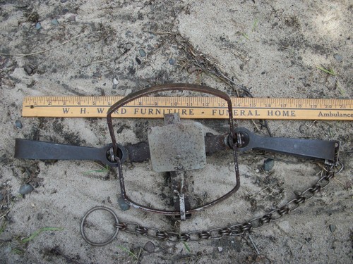 VINTAGE BLAKE & LAMB #44 DOUBLE LONG SPRING TRAP HAWKINS CO SOUTH ...