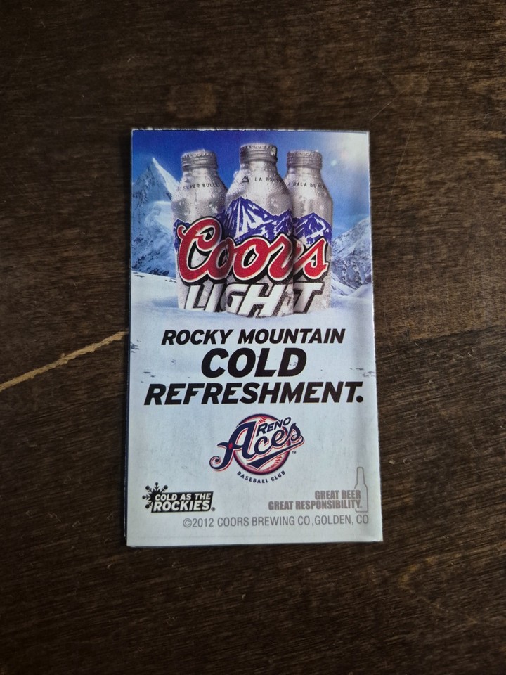 2014 Reno Aces Pocket Schedule | eBay