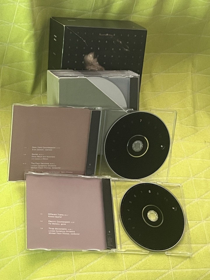 “Steve Reich ~ Works ~ 1965-1995” 10 CD Complete Box Set includes ...