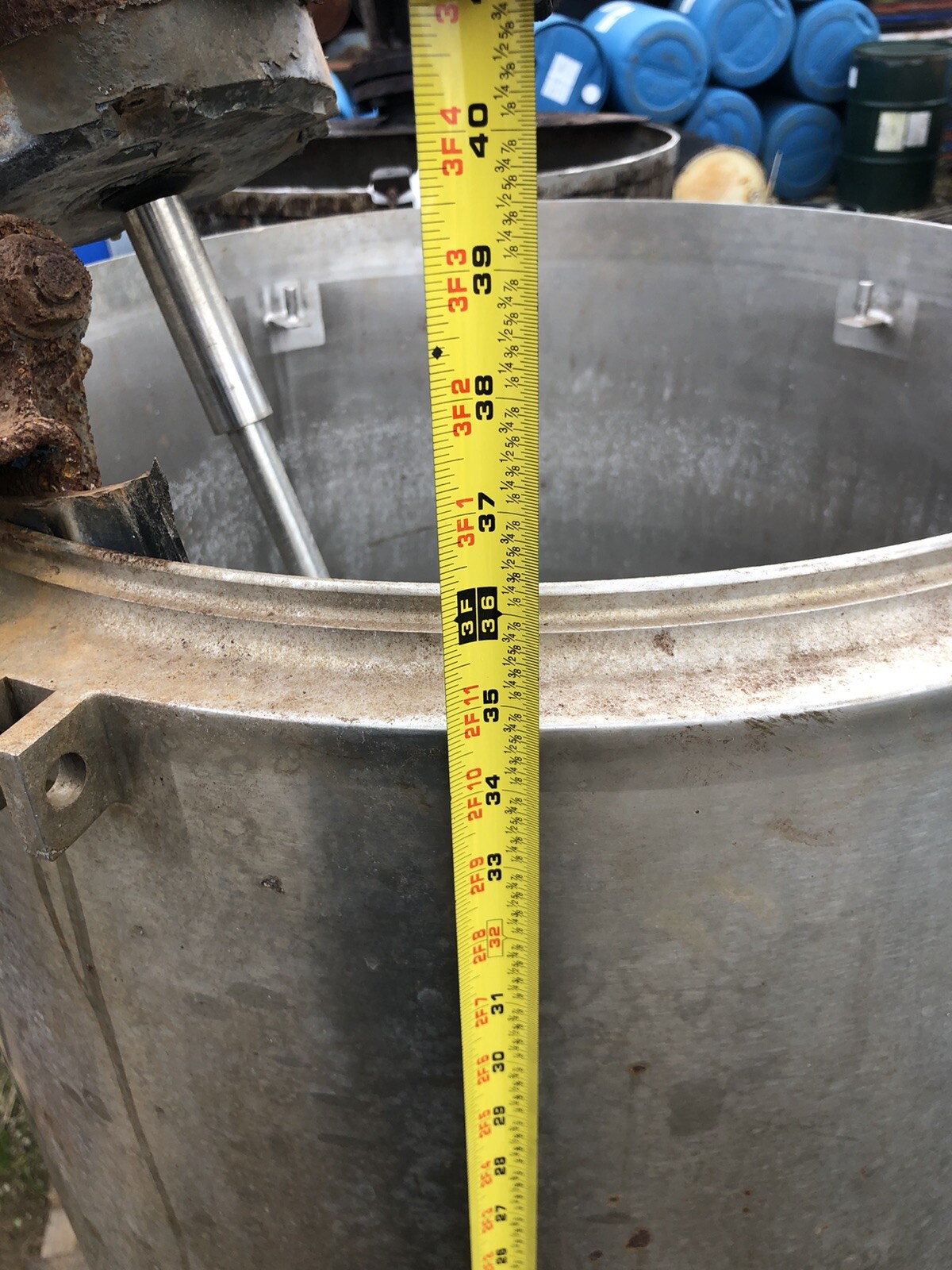 60 Gallon Stainless Steel Open Top Mix Tank With Top Mounted Mixer ...