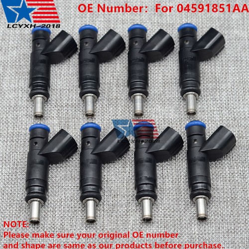 Set of 8 Fuel Injectors For 2005-2009 Chrysler 300 Hemi 5.7L V8 ...