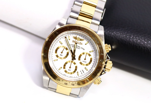 Invicta Men s 9212 Speedway Collection 18k Gold-Plated and Stainless ...