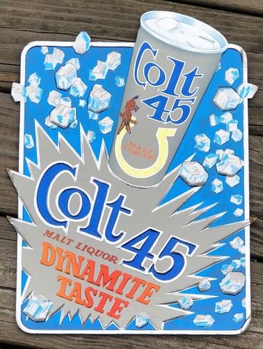 1981 Vintage Colt 45 Sign Malt Liquor Dynamite Taste | eBay