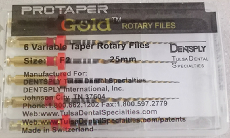 Dentsply Protaper Gold Rotary Files Tulsa Assorted Endodontics 21mm ...