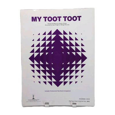 My Toot Toot Sheet Music Jean Knight Pop Disco R&B Soul Dance F4K | eBay