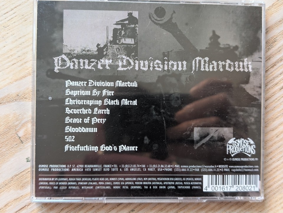 Marduk Panzer Division Marduk CD Osmose 1999 | eBay UK