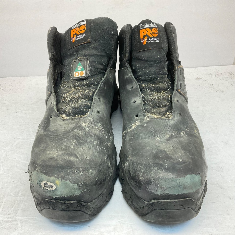 Timberland PRO Men's Mid-Cut Ridgework Comp Toe Work Boots A1OP6 Black ...