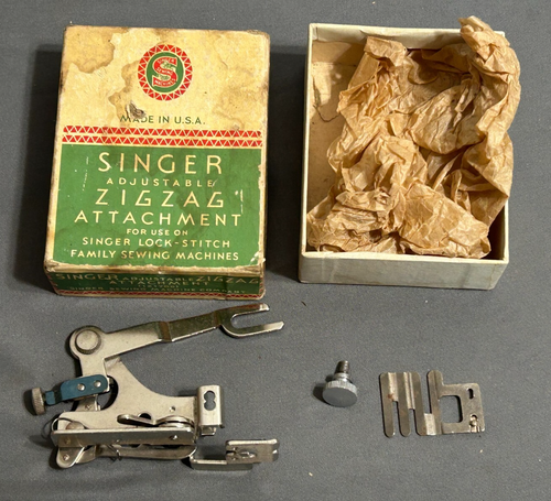 Vintage SINGER 221 222 Featherweight Adjustable ZIGZAG ATTACHMENT ...