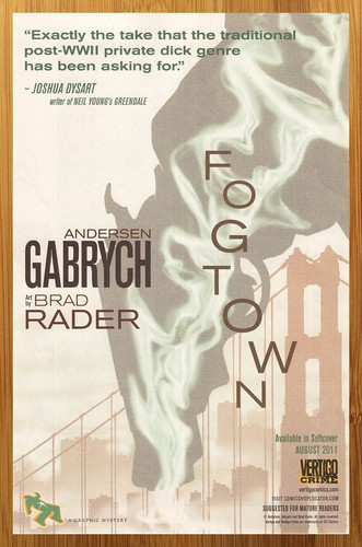2011 Vertigo Comics Fogtown Print Ad/Poster Crime Authentic Book Promo ...