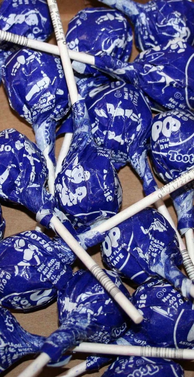 Blueberry Tootsie Roll Pop
