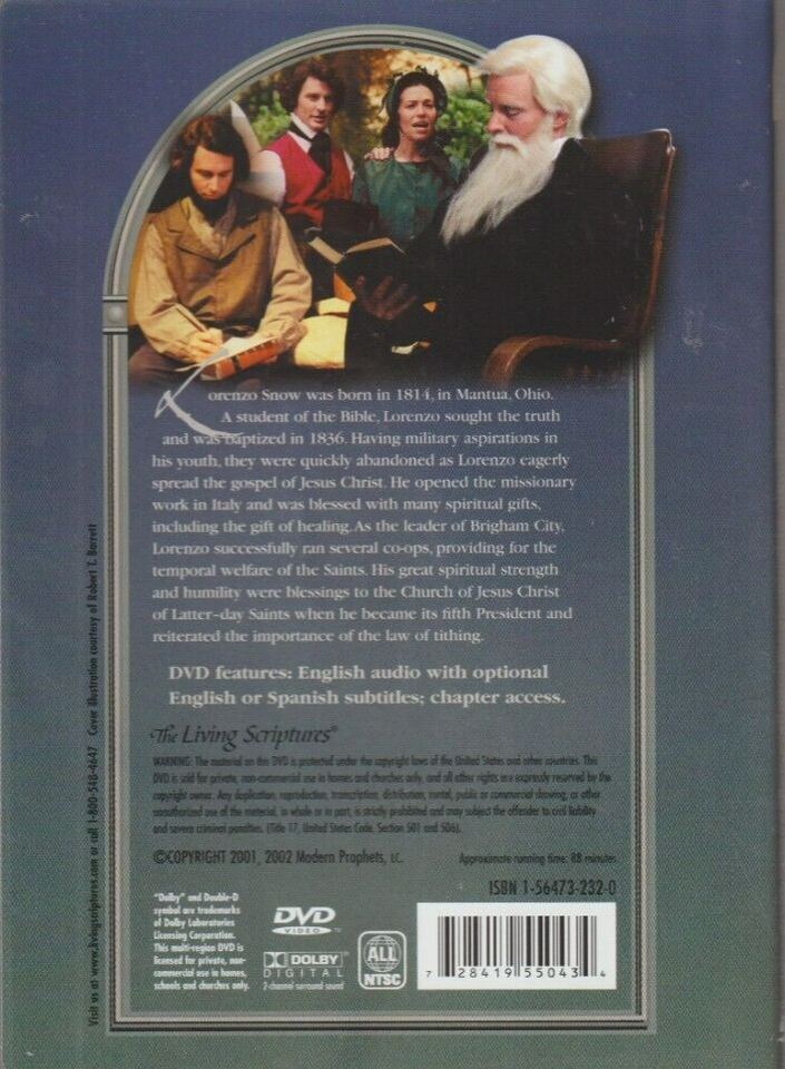 LDS Modern Prophets Lornezo Snow DVD | eBay