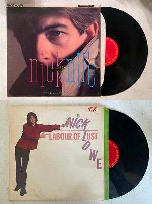 LP: Nick Lowe: Nick the Nife + Labour Of Love: vinyl record, knife | eBay