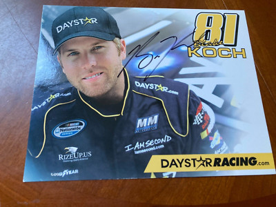 Daystar Racing Blake Koch Large Postcard - NASCAR - Autographed! | eBay