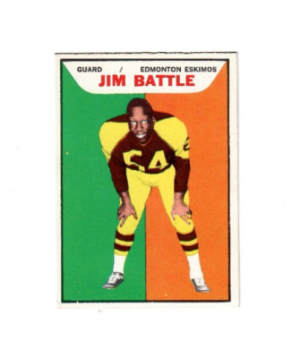 Jim Battle 1965 Topps Canada CFL Edmonton Eskimos card # 31 | eBay