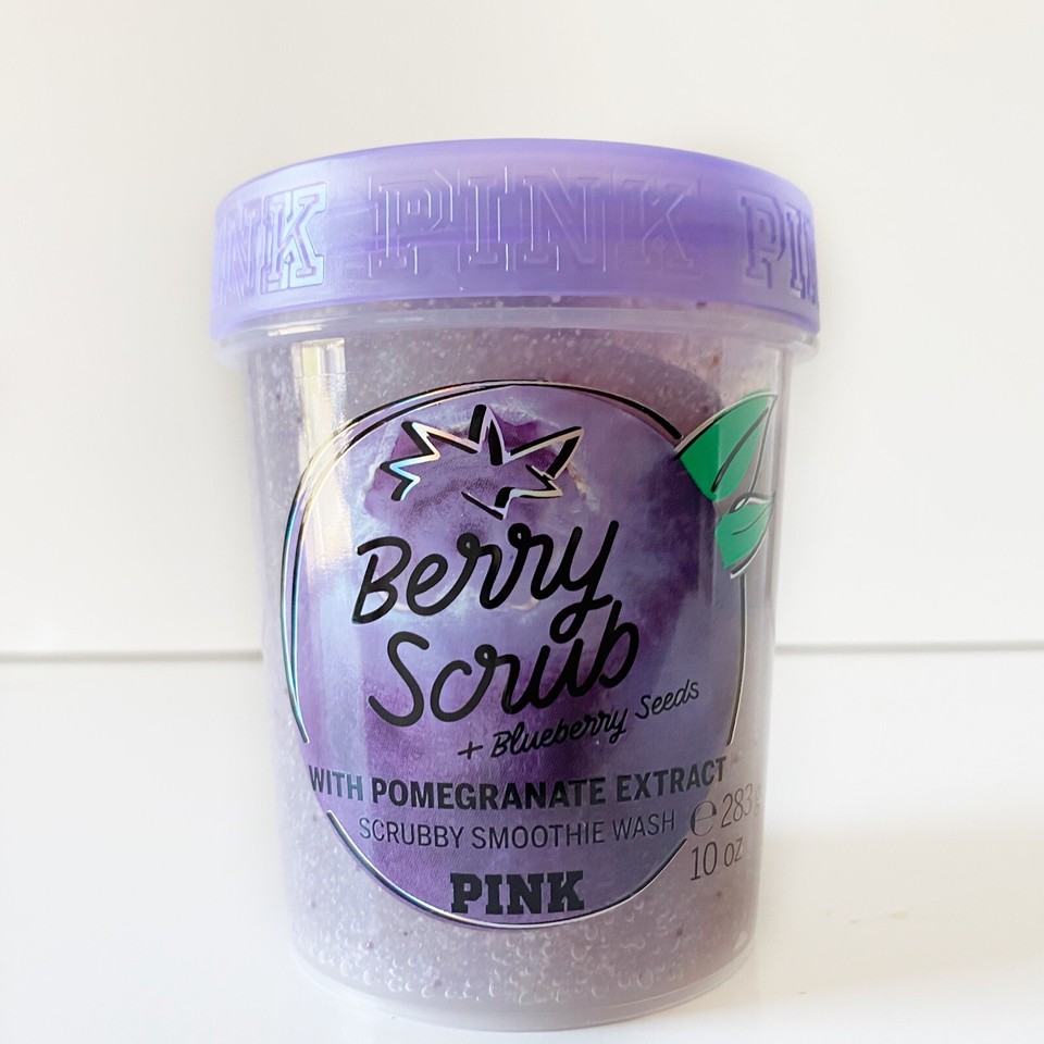 New Pink Berry Scrub Scrubby Smoothie Wash With Pomegranate Extract ...