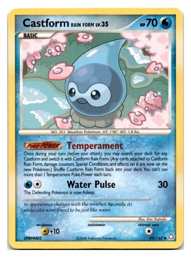 Castform Rain Form #49/146 Legends Awakened Pokemon tcg | eBay