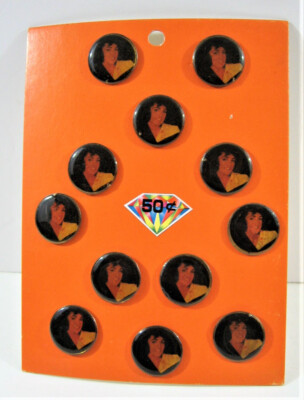 Vintage Lead Singer Music Rock Band Concert Pin Display 12 On Card Old ...