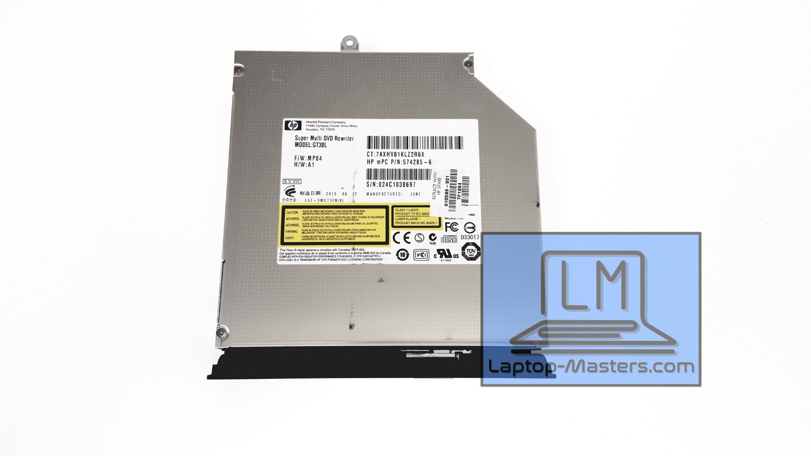 HP G62 G62-340US G62-3400S CD-RW DVD-RW Optical Drive with Bezel 615589 ...