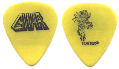 GWAR Guitar Pick - Vintage 1994 This Toilet Earth Tour - Dewey Rowell ...