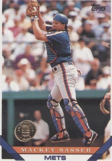 1993 Topps - Mackey Sasser #788 Inaugural Colorado Rockies for sale ...