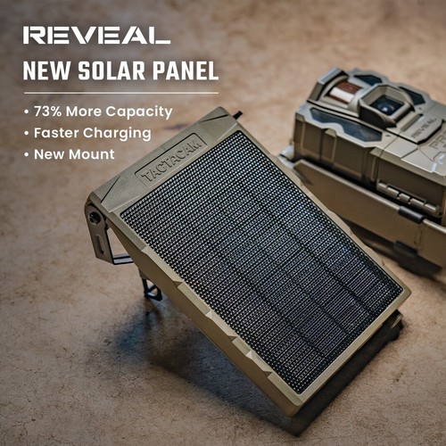Tactacam Reveal External Solar Panel - Power Your Reveal Trail Camera ...