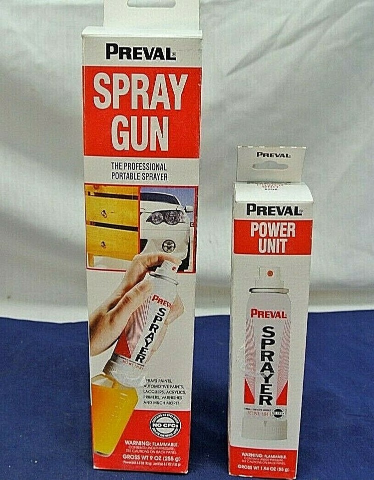 PREVAL SPRAY GUN, PROFESSIONAL PORTABLE SPRAYER, WITH EXTRA POWER UNIT ...