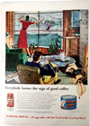 Dachsund Dog Maxwell House Coffee Vintage 1951 Ad Magazine Print Stormy ...