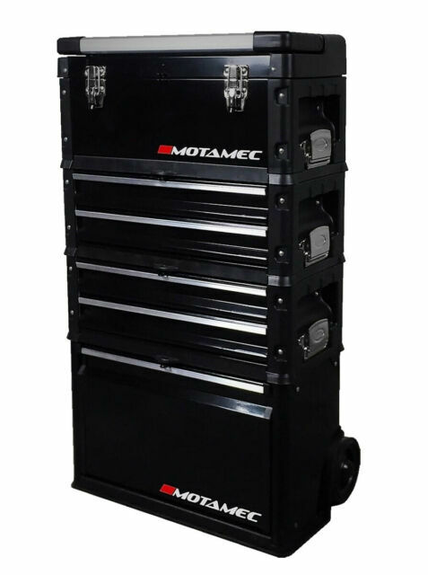Motamec Modular Tool Box Trolley Mobile Cart 4 Module Stack Cabinet ...