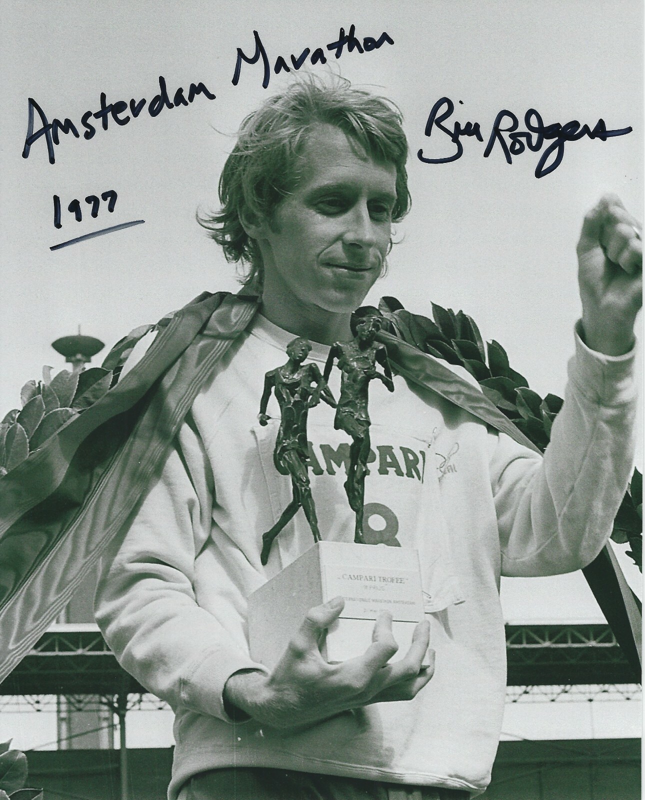 BILL RODGERS Running BOSTON MARATHON Signed 8 x 10 Photo Inscriptions ...